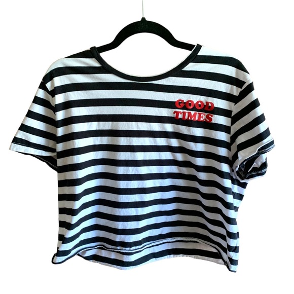 Rebellious One | Tops | 52 Rebellious One Xl Black And White Stripes ...